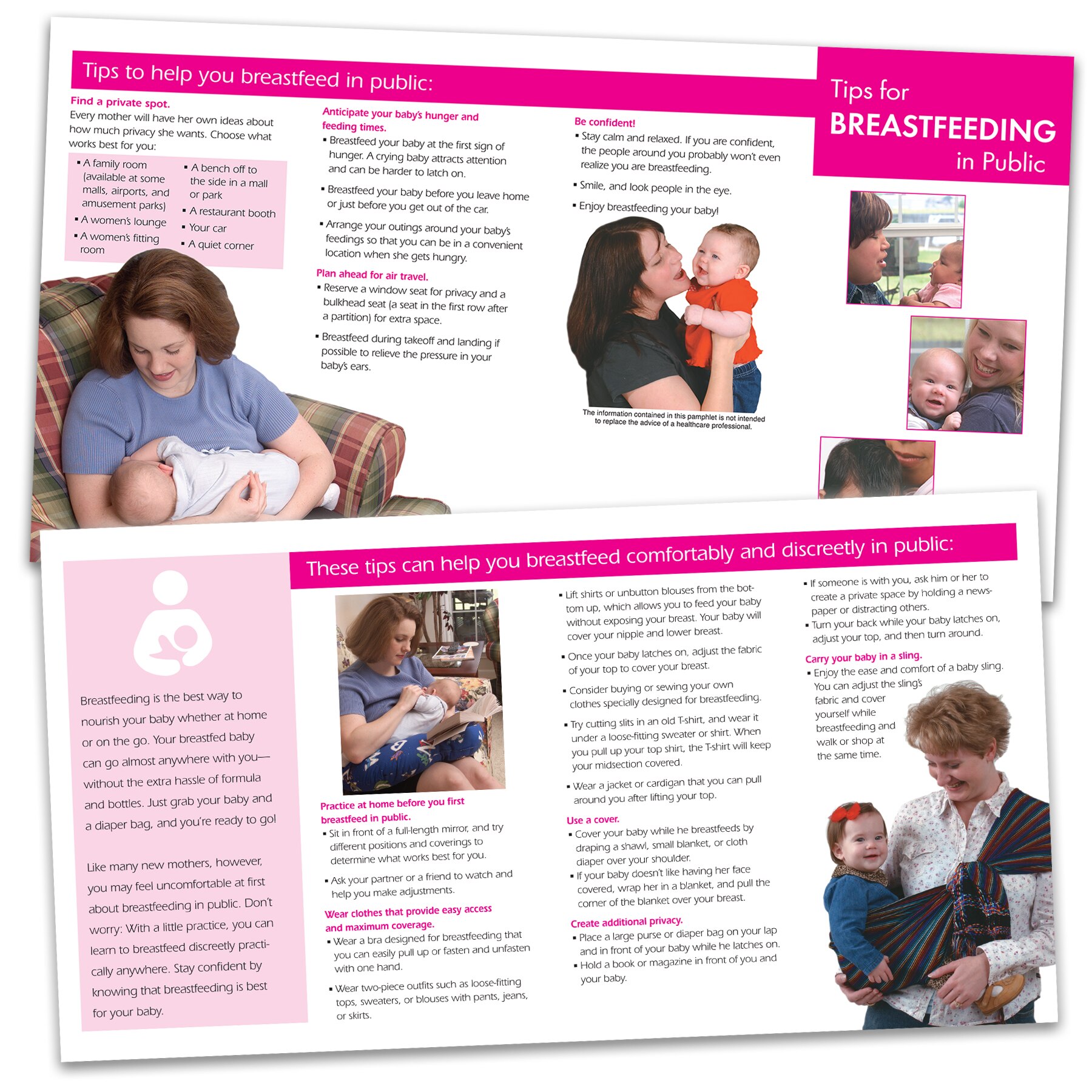 Breastfeeding In Public Pamphlet | Childbirth Graphics