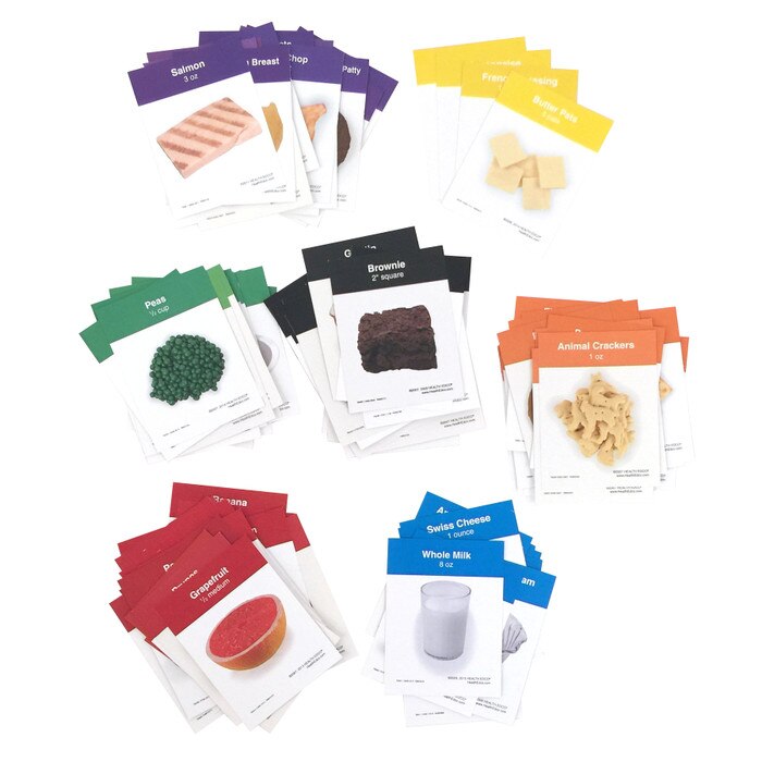 Nutrition Information Food Card Package Of 124 | Health Edco