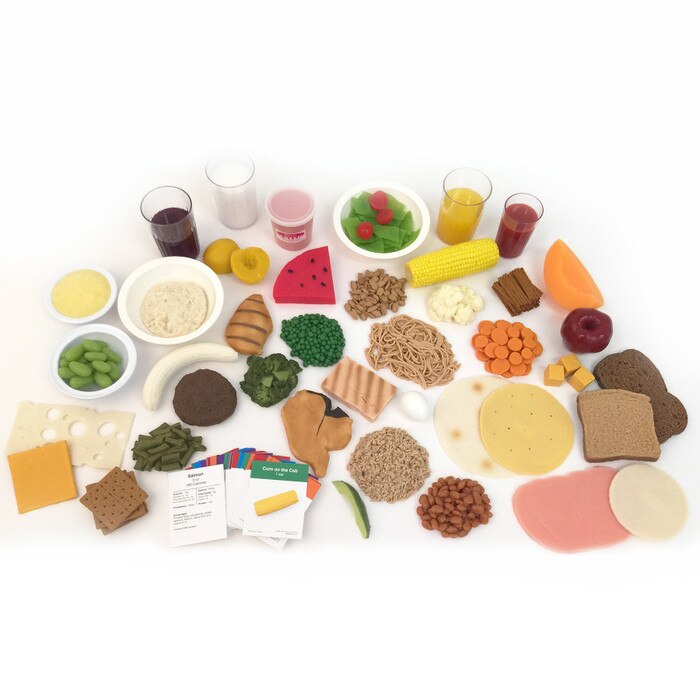 MyPlate Deluxe Food Model Package Of 41 | Health Edco