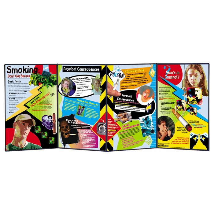 Educational Teen Smoking Folding Display | Health Edco