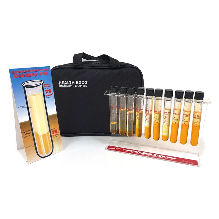 Saturated & Unsaturated Fat Test Tubes | Health Edco