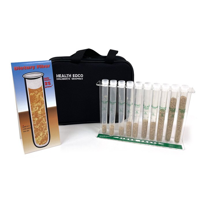 Dietary Fiber Facts Educational Test Tubes | Health Edco