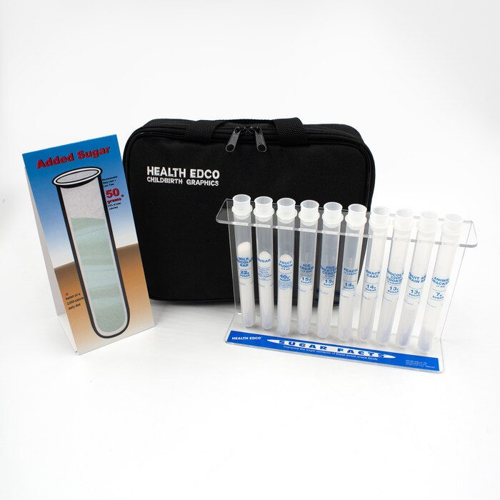 Sugar Facts Test Tubes For Health Education | Health Edco