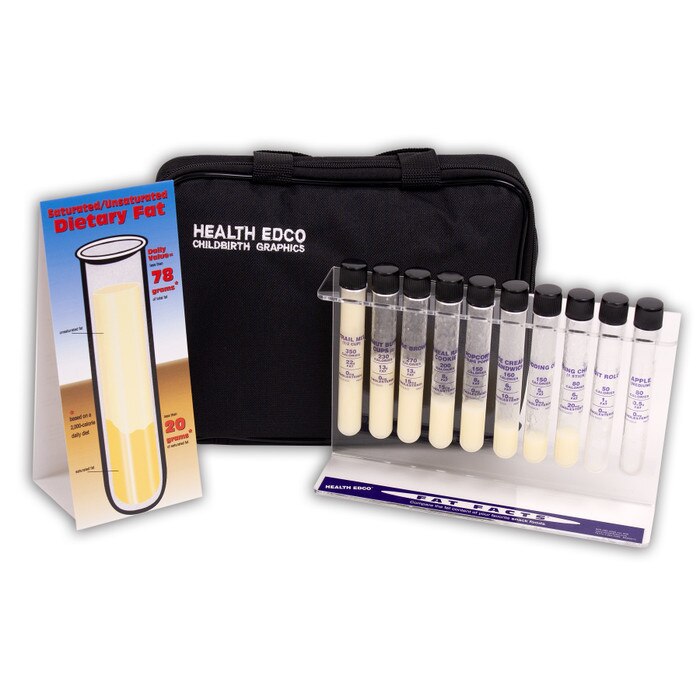 Educational Fat In Snack Foods Test Tubes | Health Edco