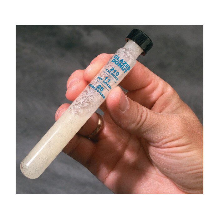 Educational Fat Facts Test Tubes, Set Of 5 | Health Edco