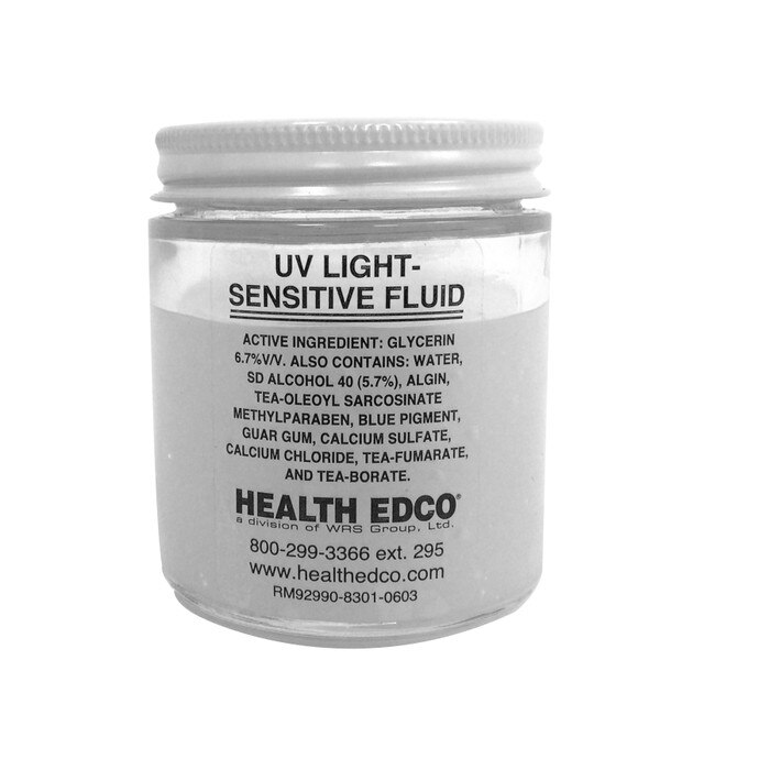 UV Light-Sensitive Fluid For Health Education | Health Edco
